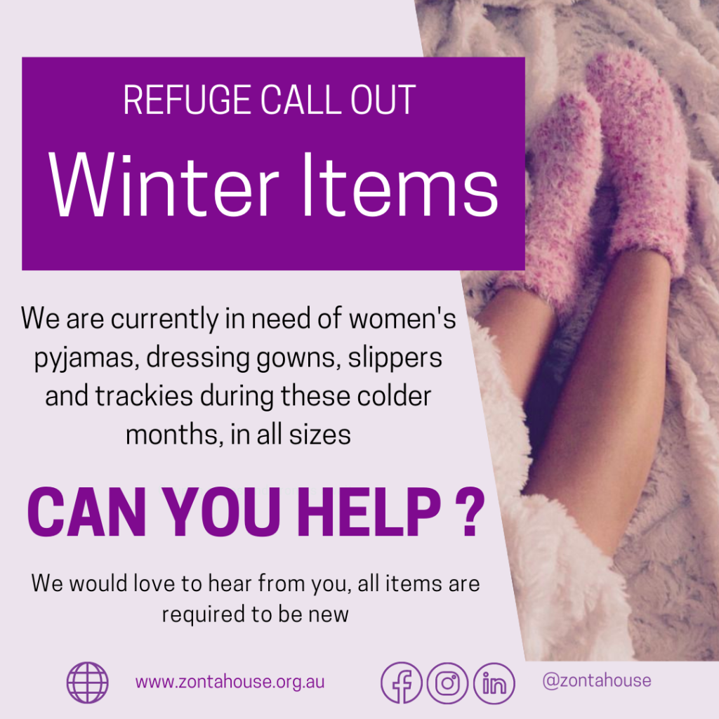 Call Outs – Zonta House Refuge Association